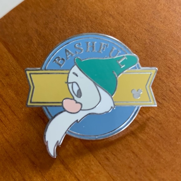 Disney | Jewelry | Bashful Seven Dwarfs Disney Pin Hidden Mickey | Poshmark